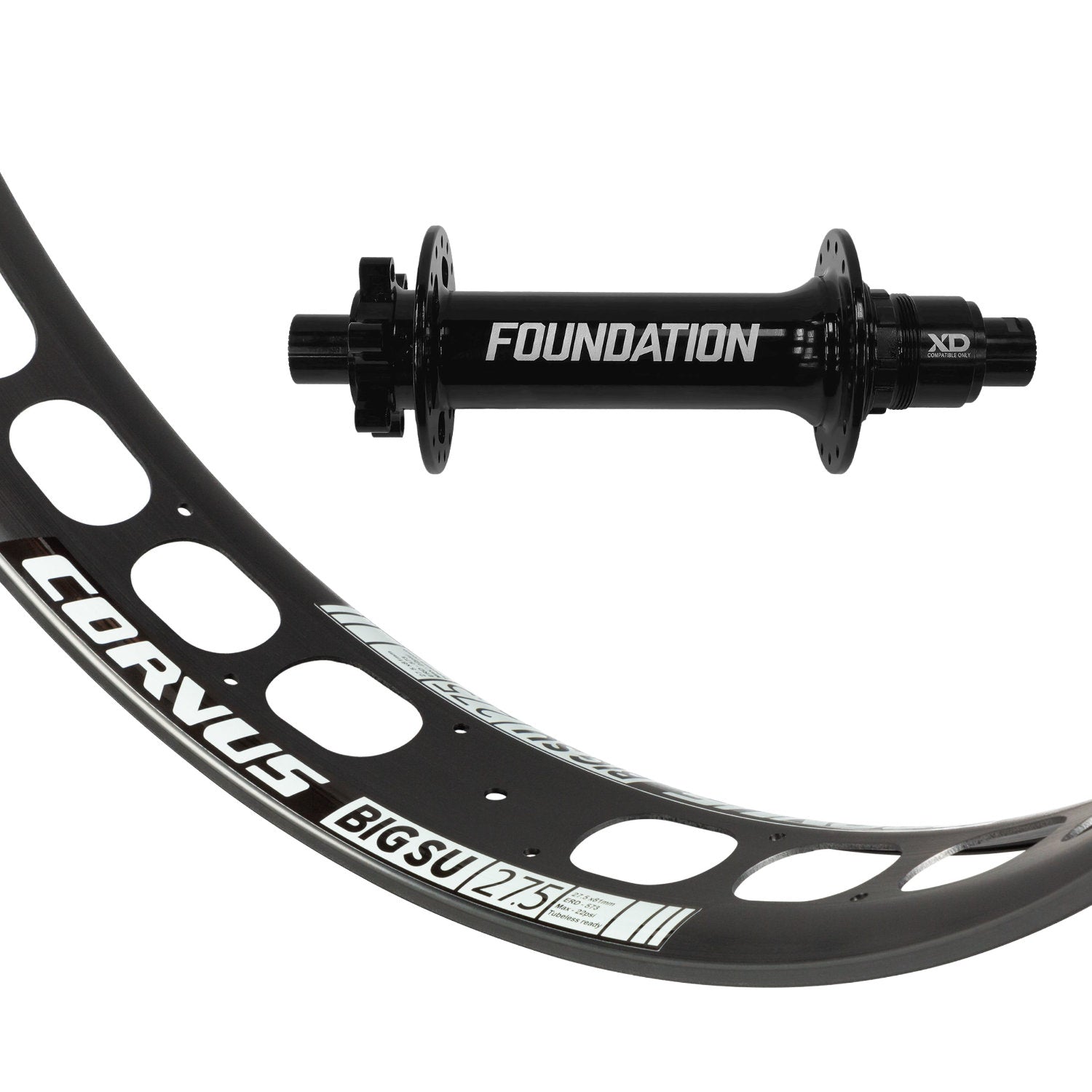 Foundation Replacement 27.5" Aluminum Wheel (Foundation Hub + Corvus A ...